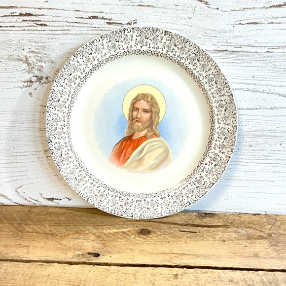 Other | Vintage Jesus Plate Religious Religion Wall Decor | Poshmark